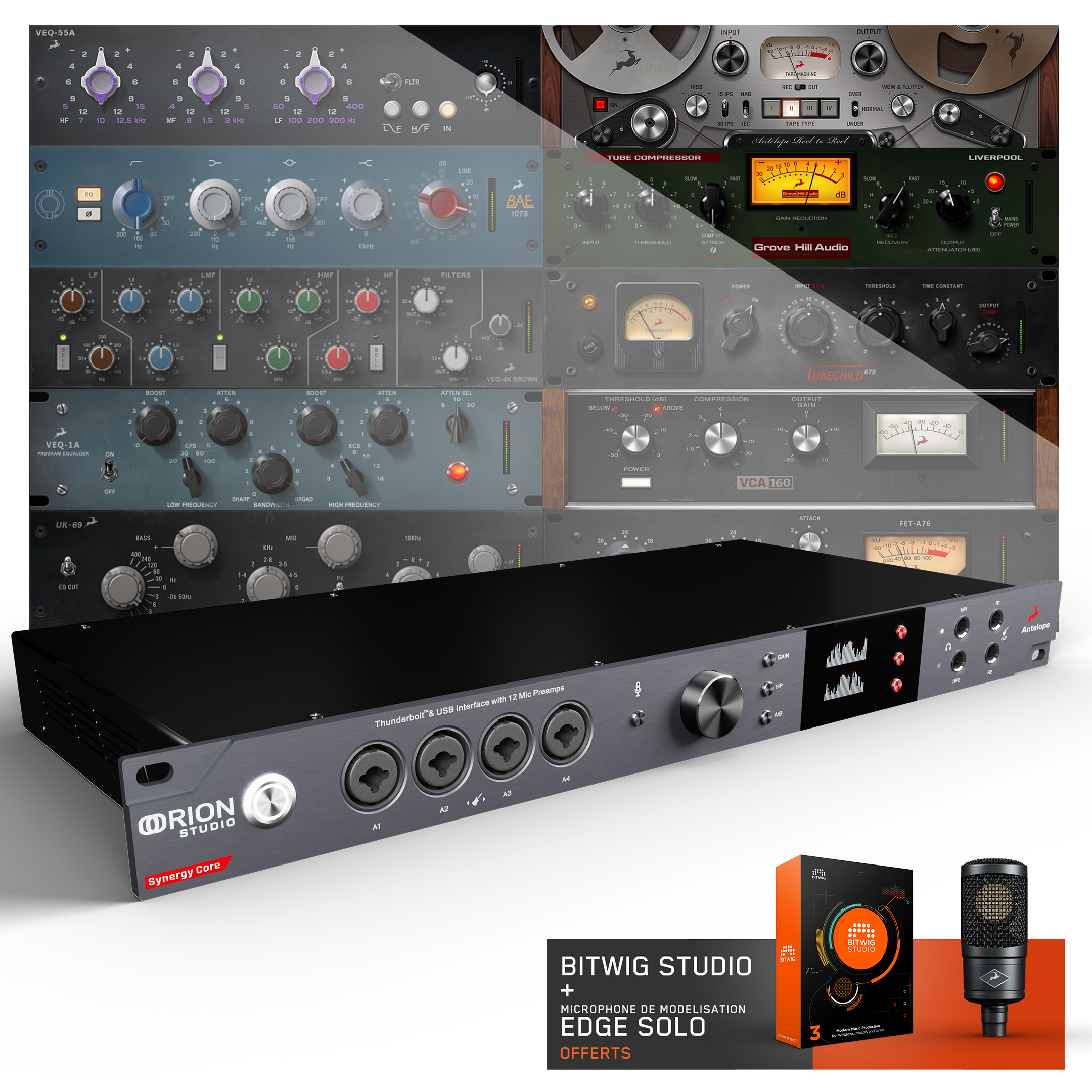 Antelope audio Orion Studio Synergy Core Thunderbold audio interface