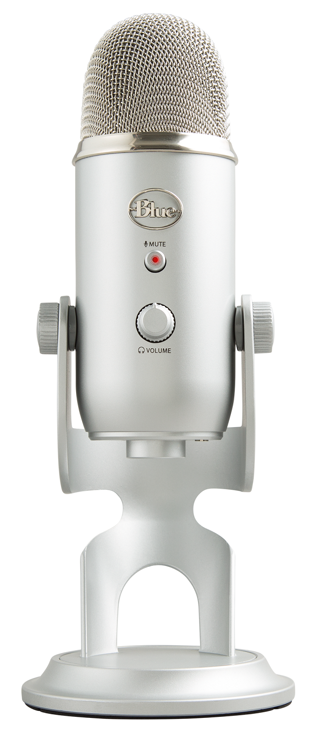 Blue Yeti Silver Microphone usb