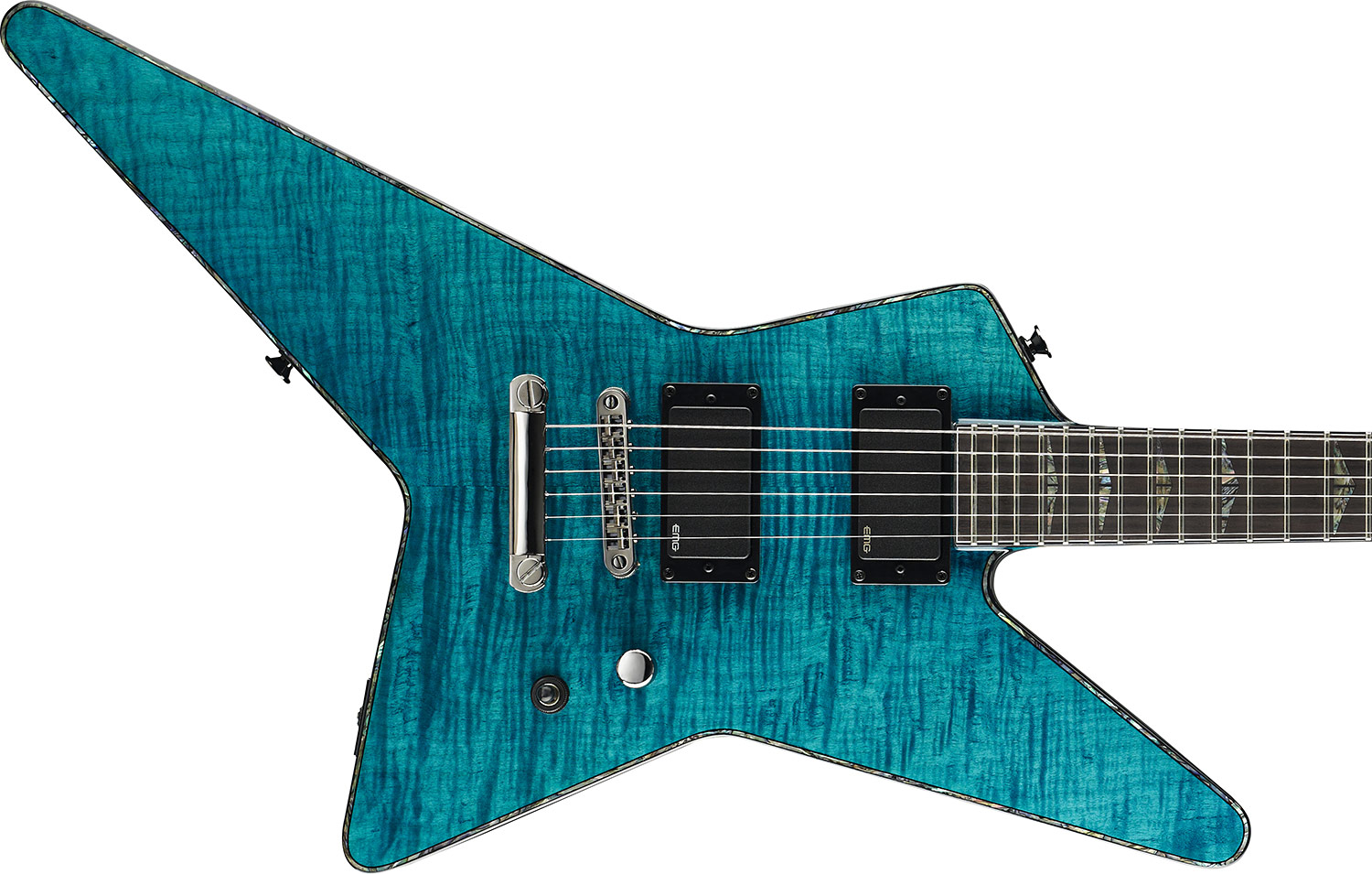 Charvel - transparent blue smear Metal electric guitar