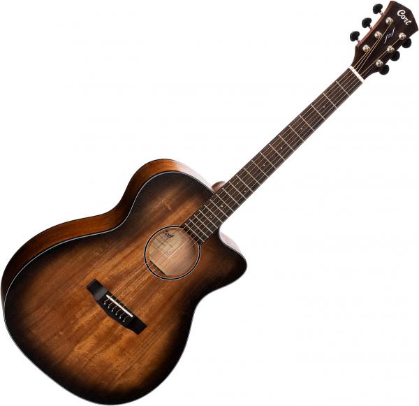 Cort Core-PE Mahogany - open pore black burst Electro acoustic guitar