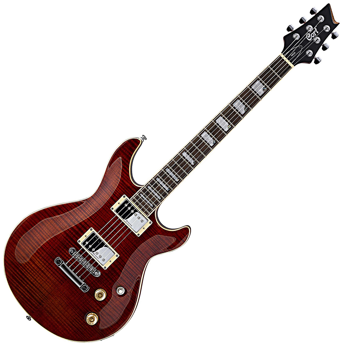 Cort M600 - black cherry Solid body electric guitar red