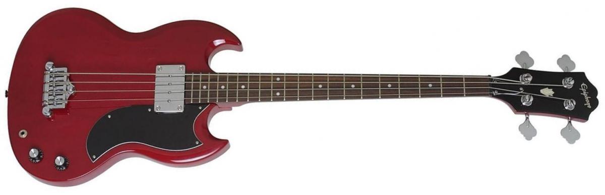 Epiphone EB-0 Bass - cherry Solid body electric bass red