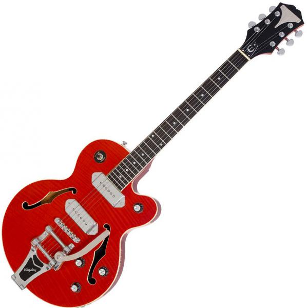 Epiphone Wildkat Ltd - wine red Semi-hollow electric guitar red