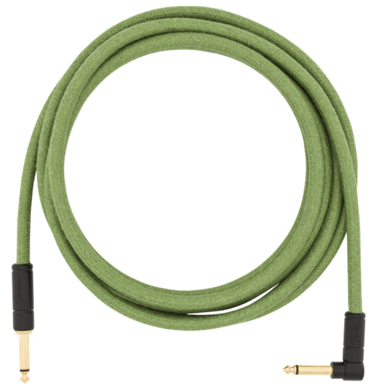 Fender Festival Pure Hemp Instrument Cable, Straight/Angle, 10ft ...
