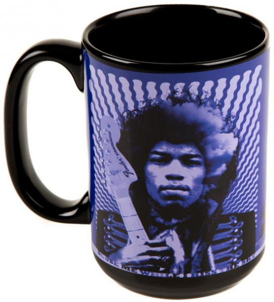 Jimi Hendrix Peace Sign Mug Cup Fender