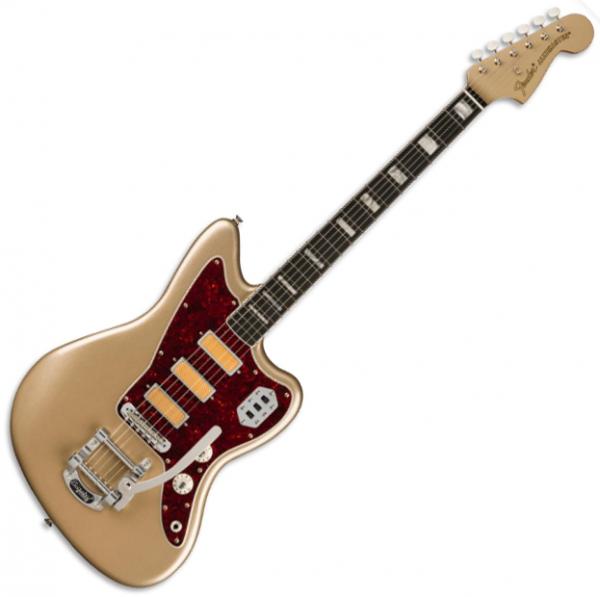 Fender Gold Foil Jazzmaster Ltd (MEX, EB) - shoreline gold Solid body ...