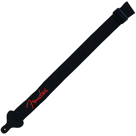 Fender Poly Logo 5cm red Guitar strap