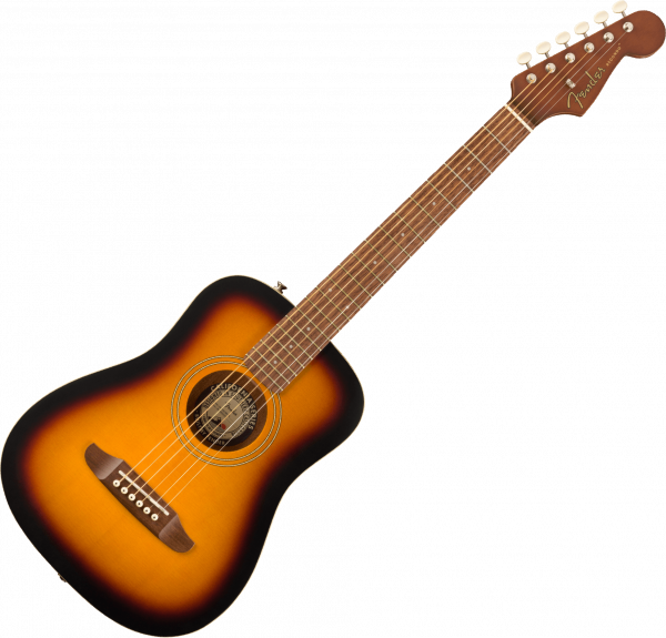 Fender Redondo Mini - sunburst Travel acoustic guitar