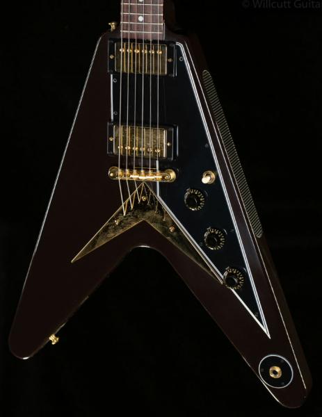 Gibson Custom Shop 1958 Mahogany Flying V Reissue - vos oxblood Solid ...