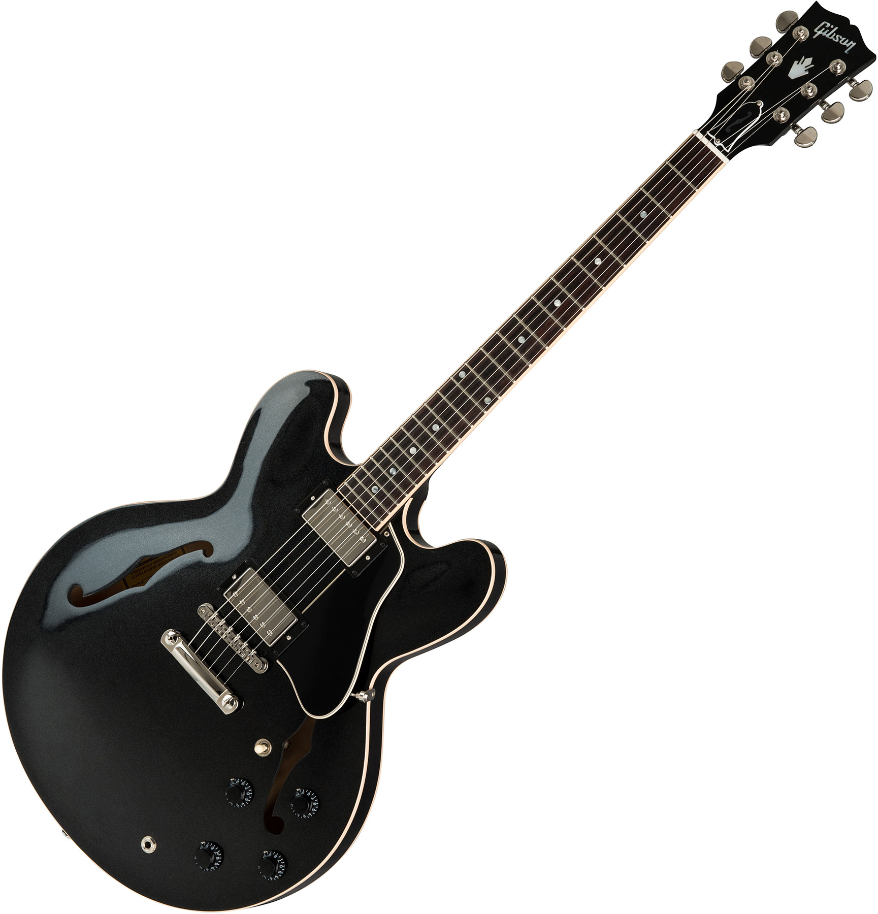 Gibson ES-335 DOT 2019 - graphite metallic Semi-hollow electric guitar ...