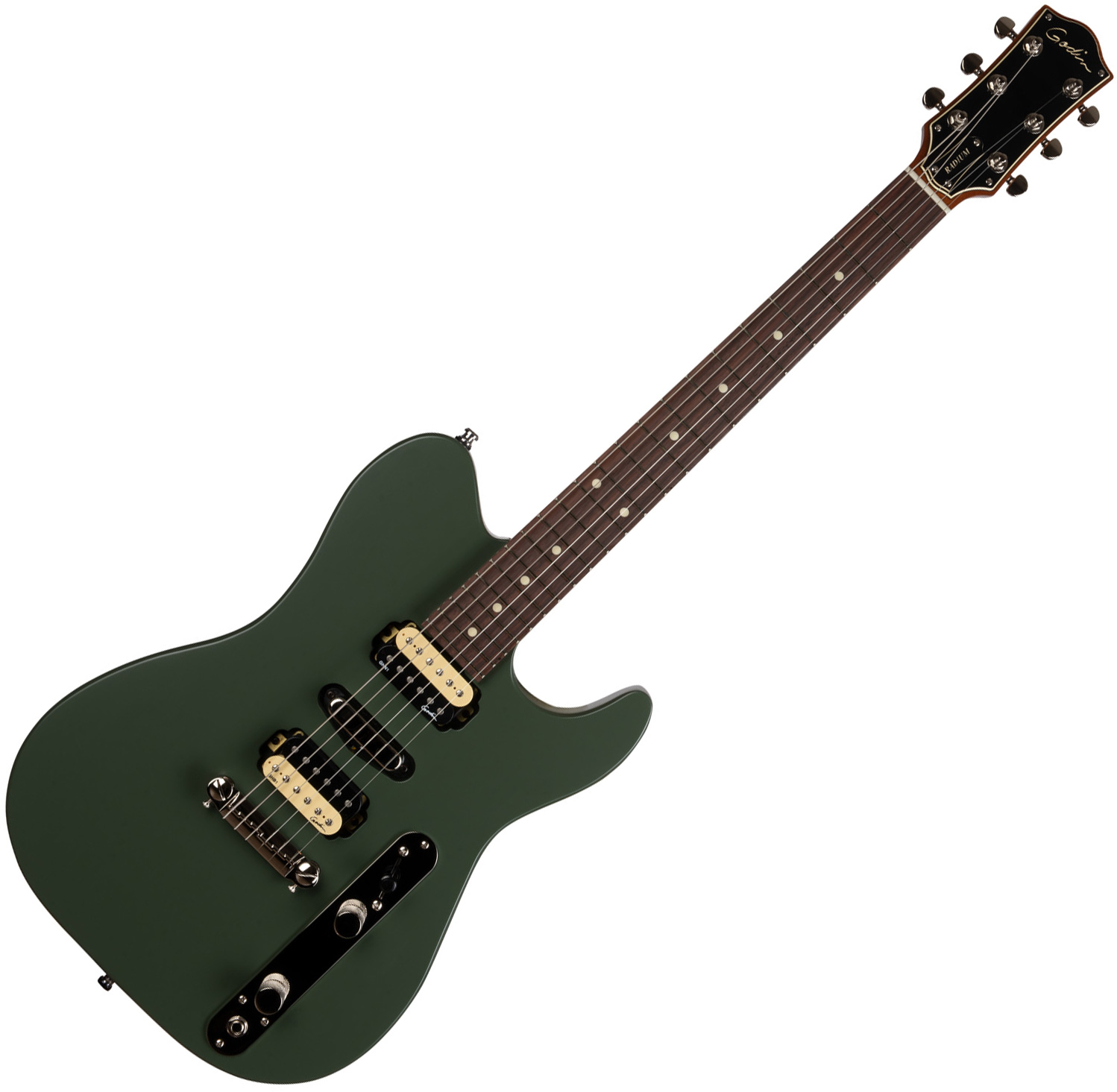 Godin Radium - matte green Solid body electric guitar green