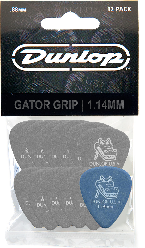 Jim dunlop Gator Grip 417 1.14mm Set (x12) Guitar pick