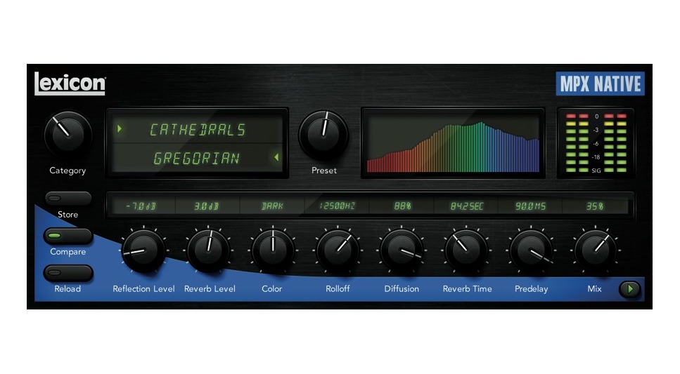 Lexicon MPX Native Reverb Plug-in effect