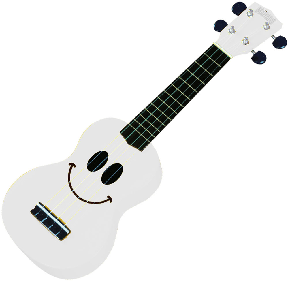 Mahalo U-Smile WT Soprano - white Ukulele white