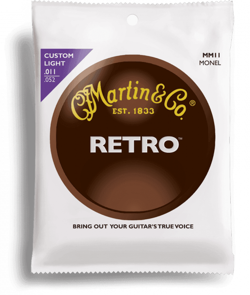 Martin Acoustic (6) MM11 Retro Custom Light 11-52 - set of strings ...