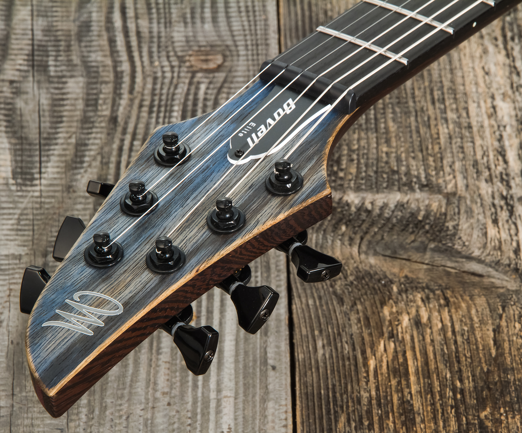 Mayones guitars Duvell BL 6 - antique blue Metal electric guitar