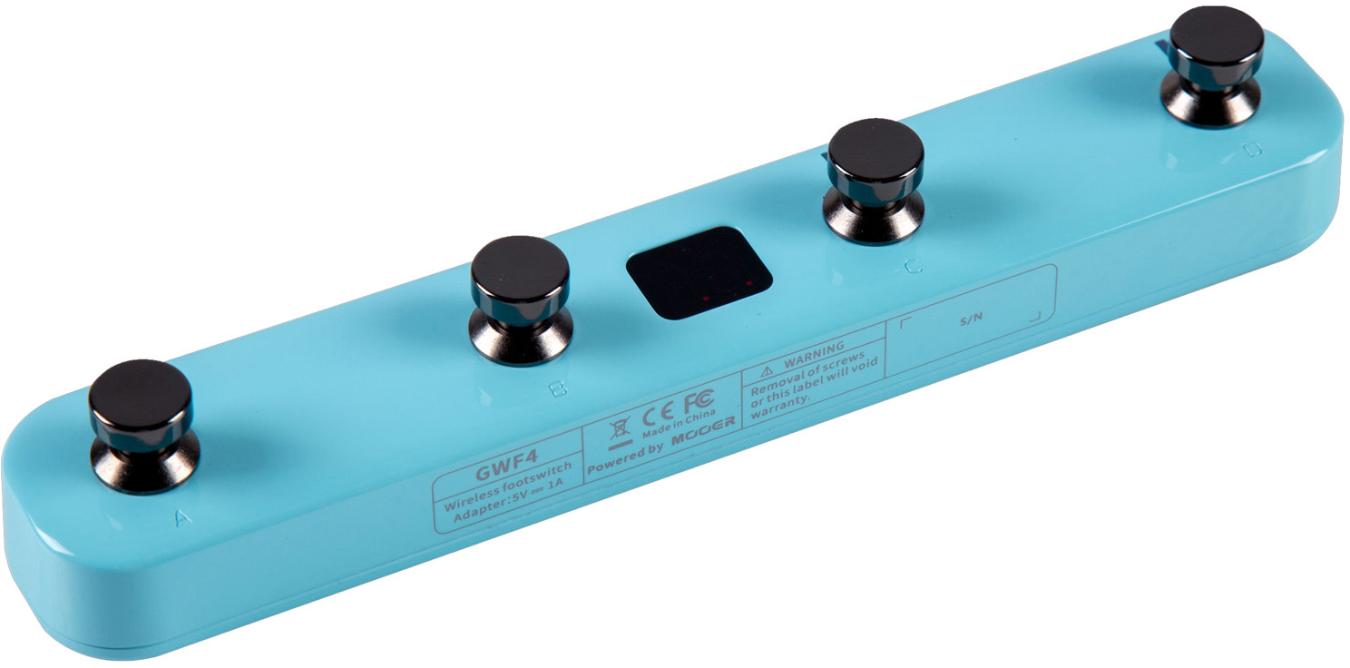 Mooer GWF4 GTRS Wireless Footswitch - Sonic Blue Volume, boost ...