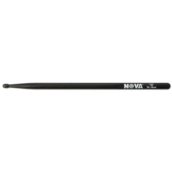 Nova 2B Black - Wood tip Drum stick