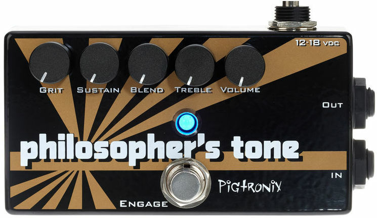 Pigtronix Compressor, sustain & noise gate effect pedal