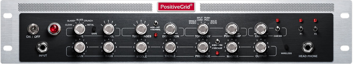 Positive grid Bias Rack Amplifier Electric guitar amp head