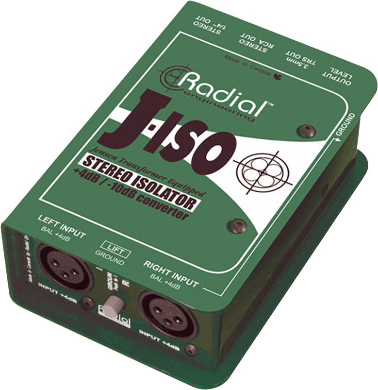 Radial PRO ISO STEREO +4/-10dB Converter