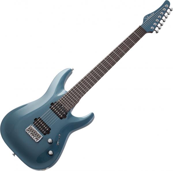 Schecter Aaron Marshall AM-7 - cobalt slate Baritone guitar blue