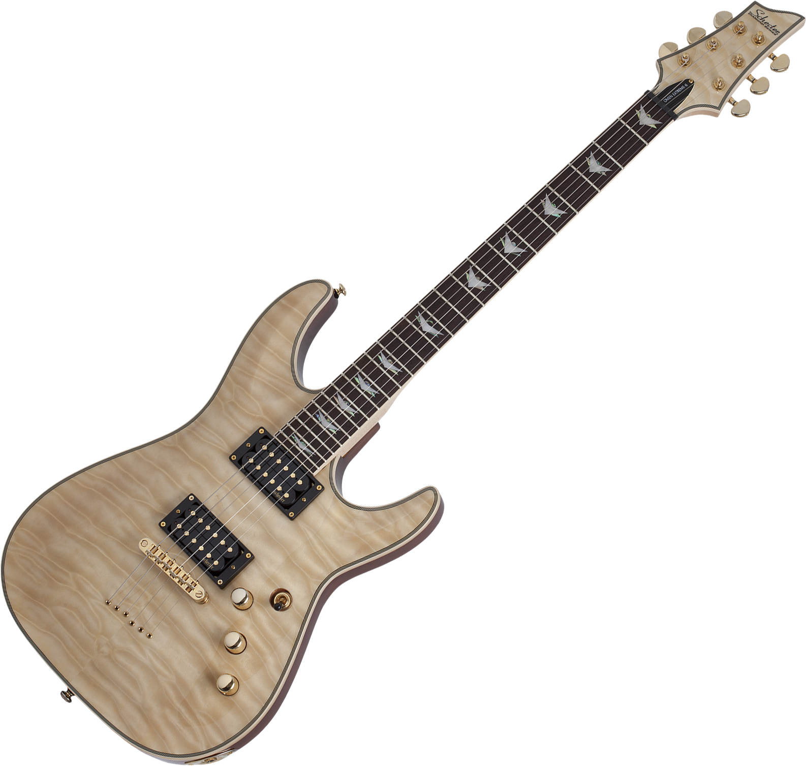 Schecter Omen Extreme-6 - gloss natural Solid body electric guitar natural