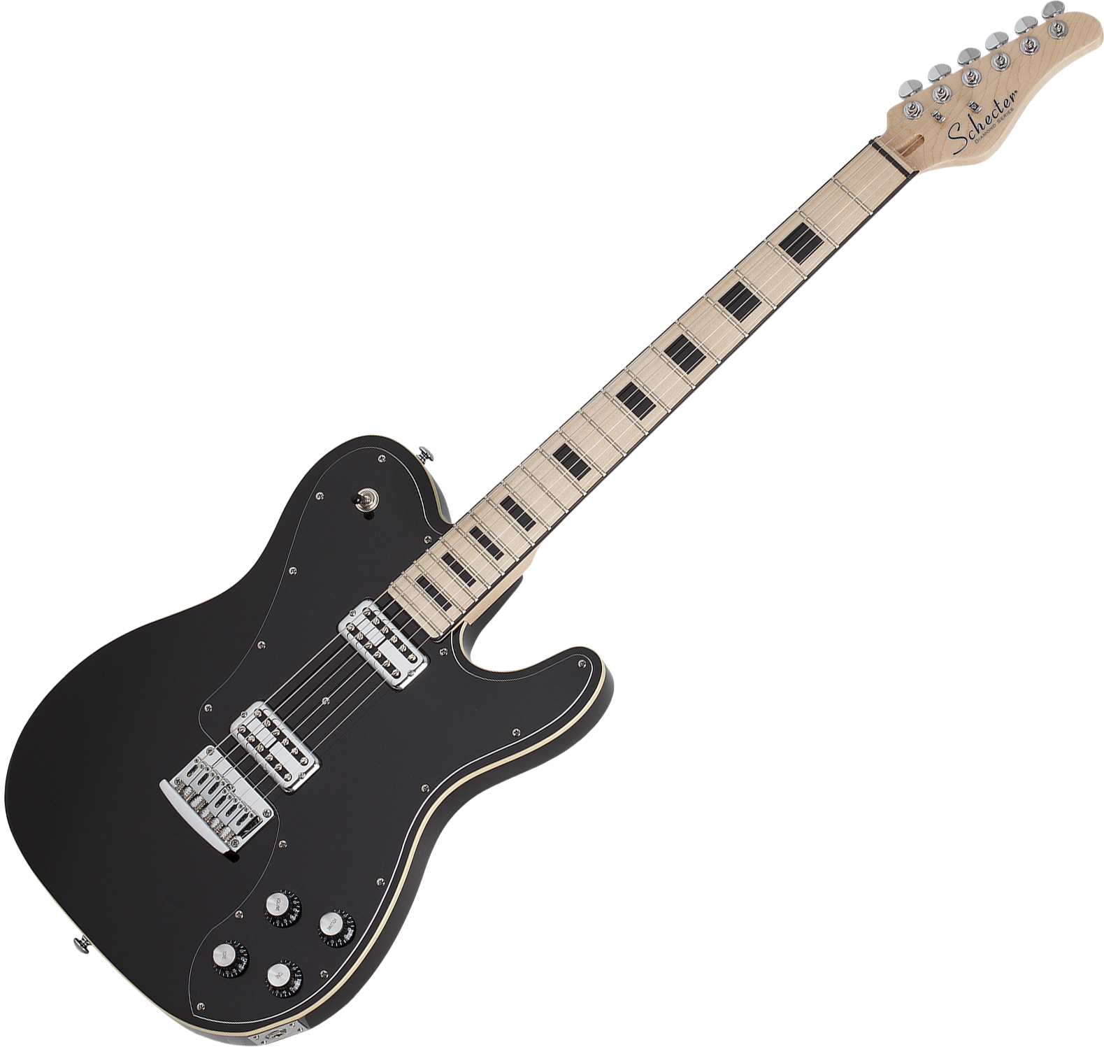 Schecter PT Fastback - black Solid body electric guitar black