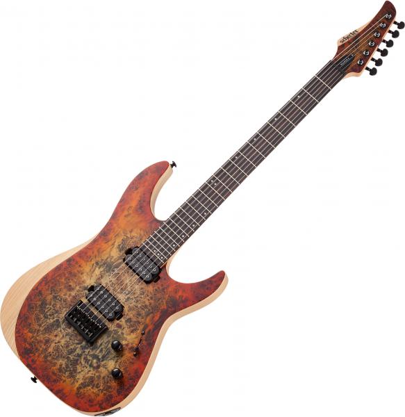 Schecter Reaper-6 - satin charcoal burst Solid body electric guitar grey
