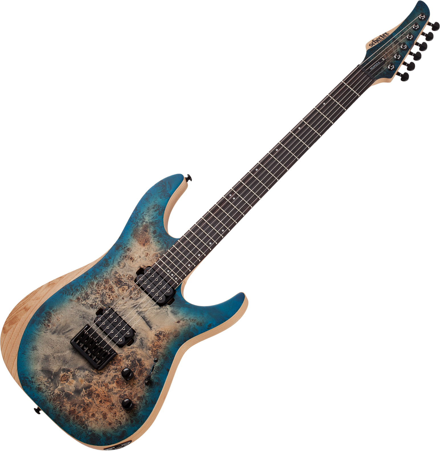 Schecter Reaper-6 - satin sky burst Solid body electric guitar blue