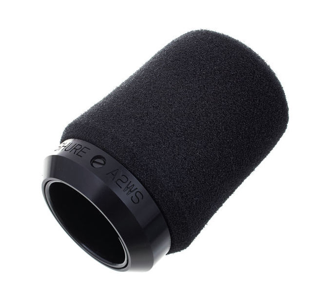 Shure A2WS-BLK Microphone windscreen & windjammer