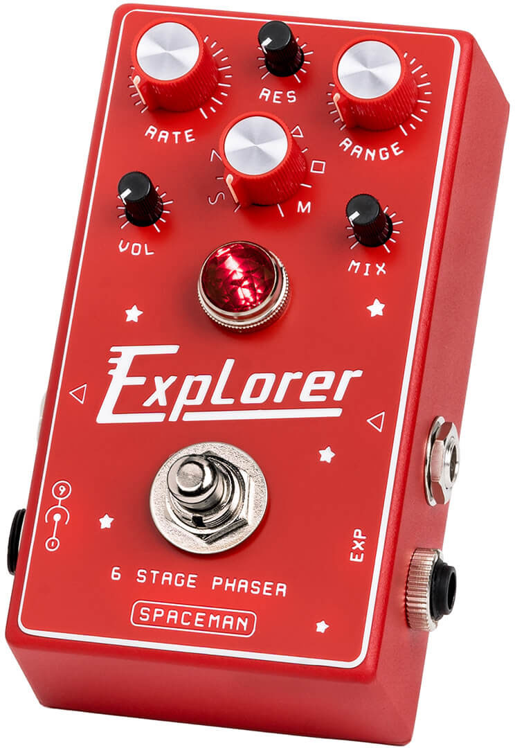 Spaceman effects Explorer 6 Stage Phaser - Red Modulation, chorus ...