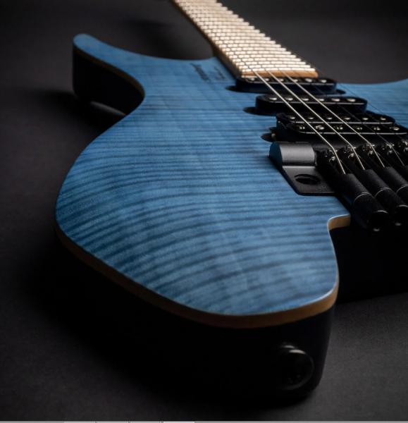 Strandberg Boden Standard NX 6 Tremolo - translucent blue Multi-scale guitar blue