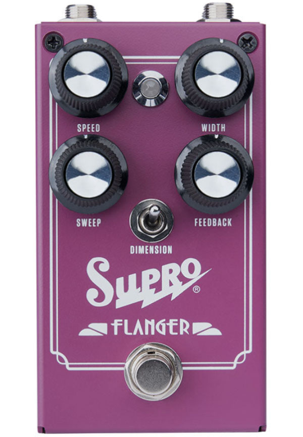 Supro Flanger Modulation, chorus, flanger, phaser & tremolo effect pedal