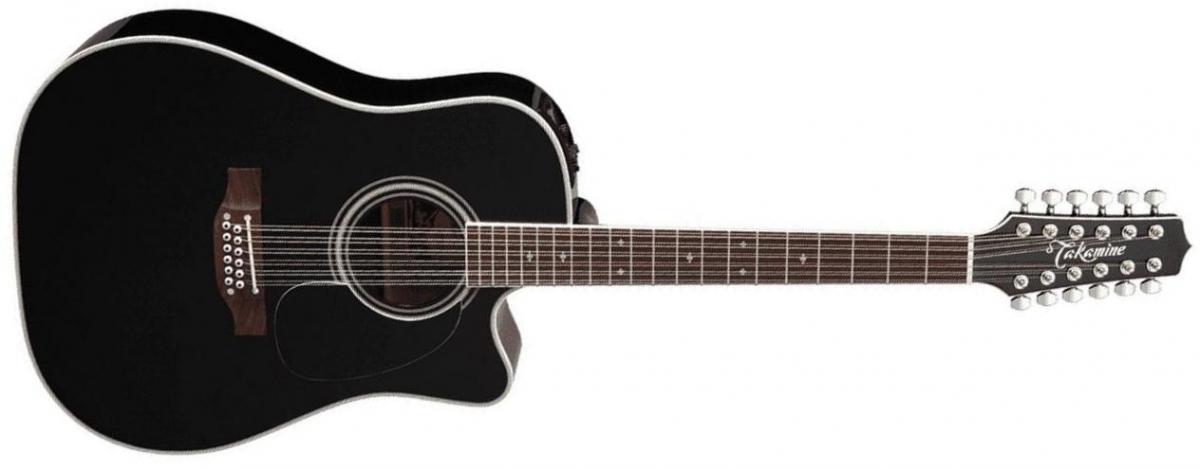 Takamine EF381SC Legacy Japan - black Electro acoustic guitar