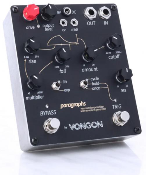 Vongon Paragraphs Resonant Lowpass Filter Wah & filter effect pedal Vongon Paragraphs Resonant Lowpass Filter Wah & filter effect pedal