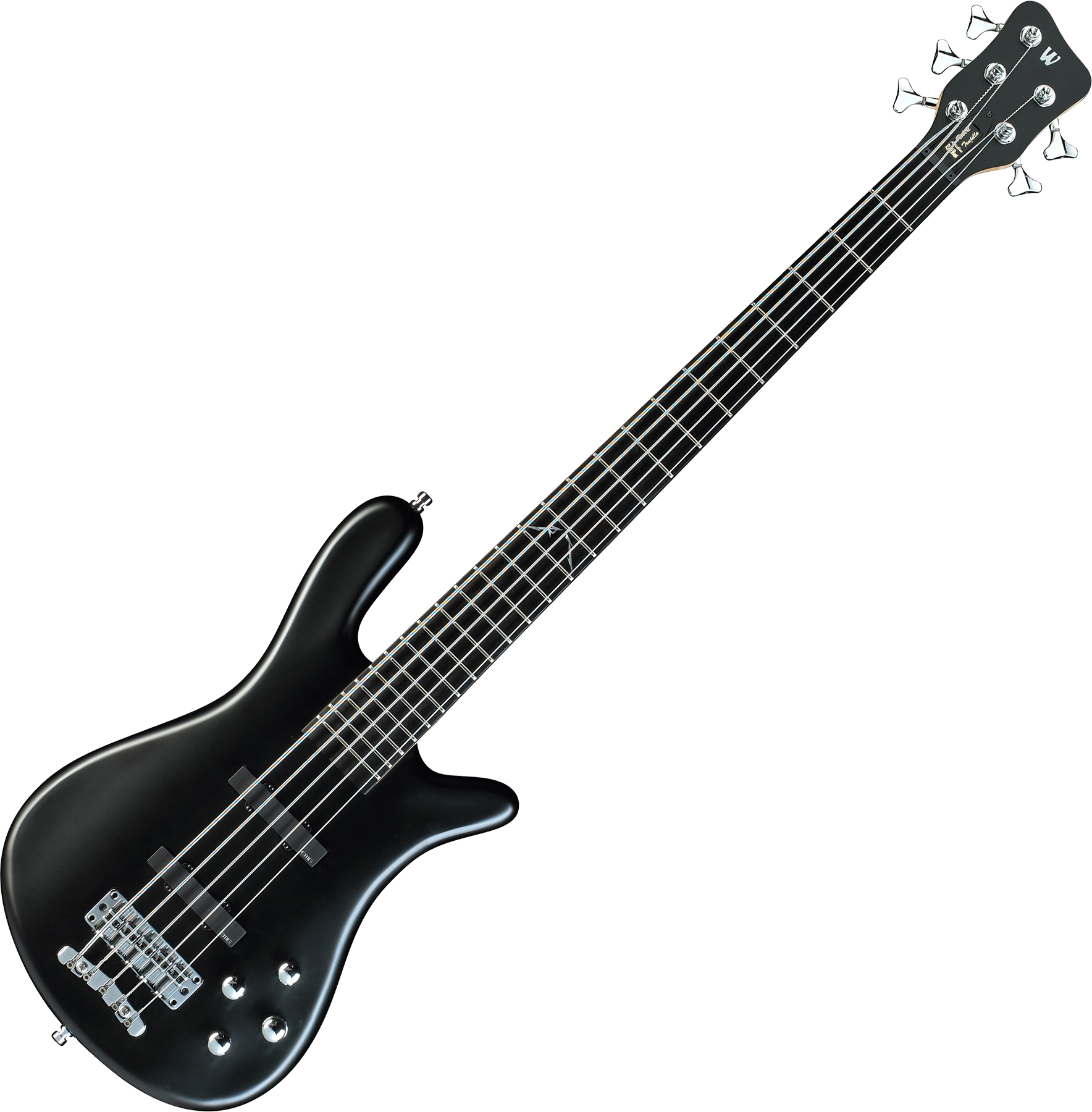 Warwick Robert Trujillo 5-String - solid black satin Solid body electric bass black